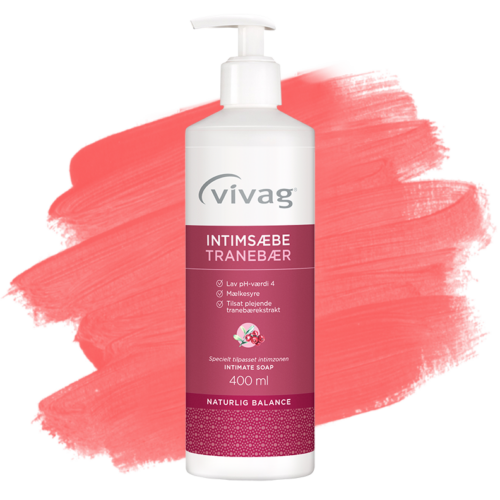 Vivag Intimsæbe Tranebær 400 ml - Vivag DK